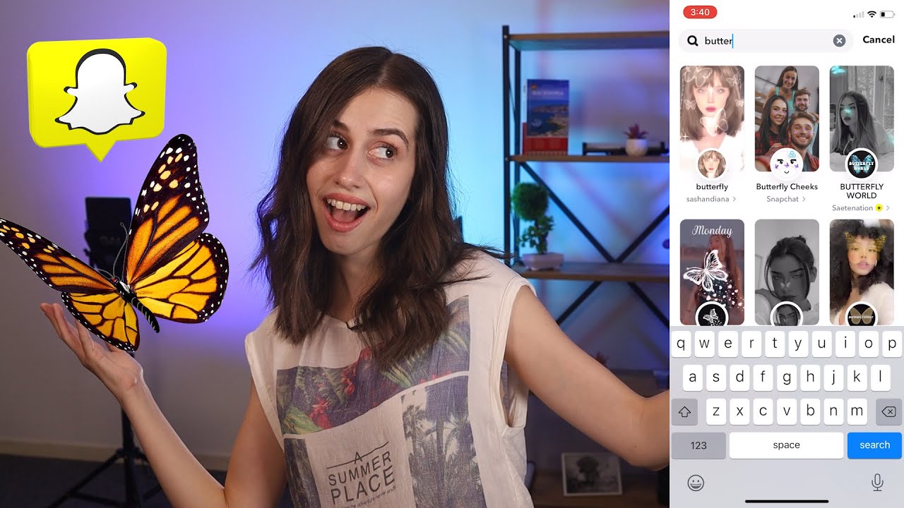 Snapchat: Unlock the Butterflies Lens on Snapchat