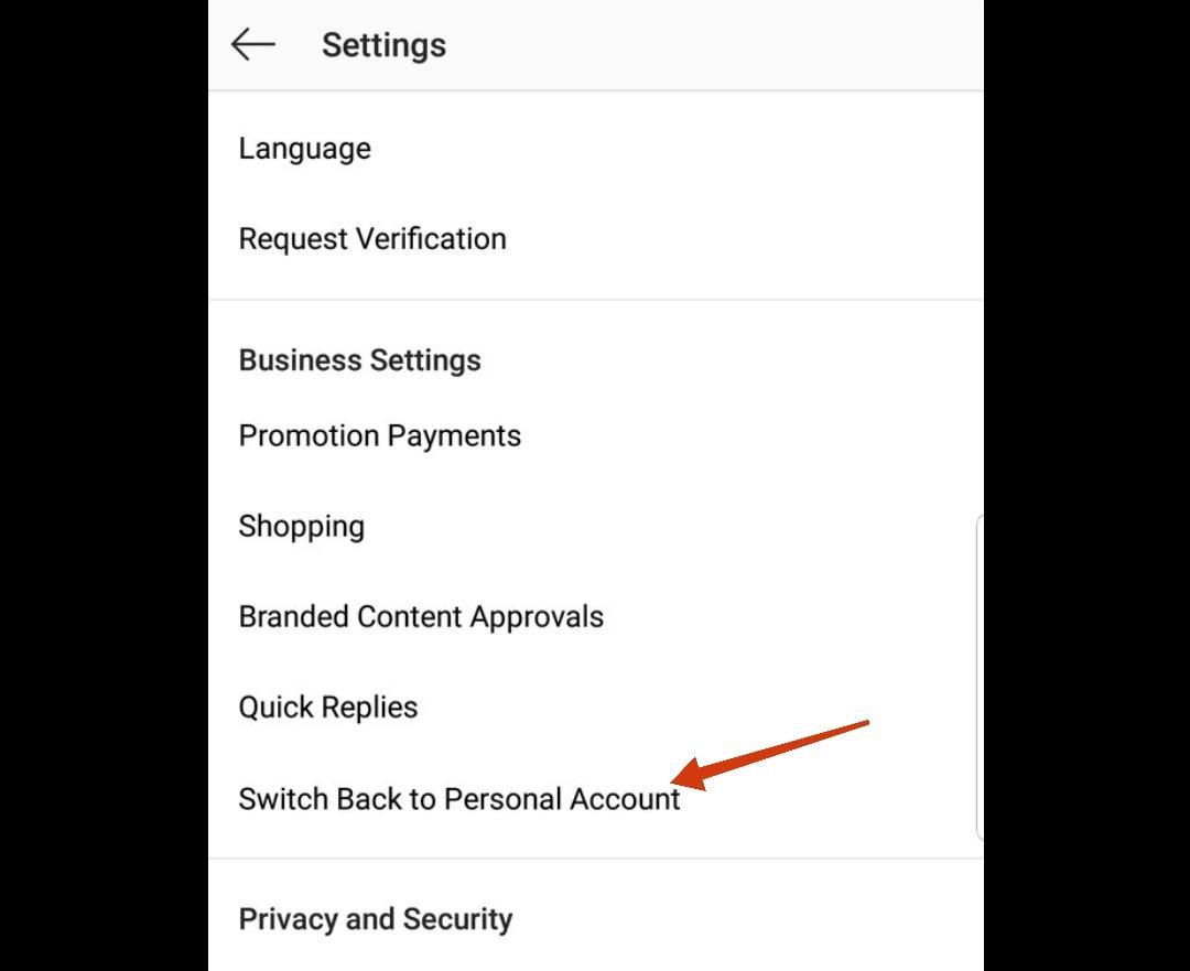 How to Switch Back to a Personal Account on Instagram?