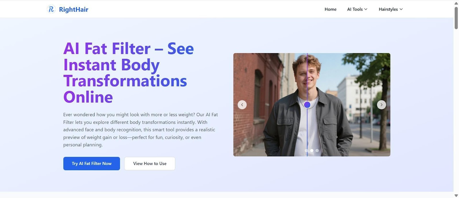 Instant Body and Age Transformations with RightHair.ai’s AI Fat & Age ...